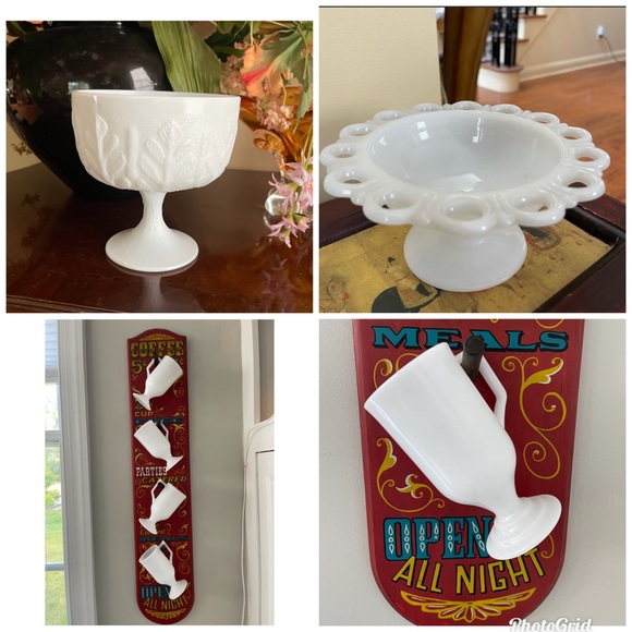 Indiana Glass | Dining | Vintage 97 Indiana Glass White Milk Glass ...